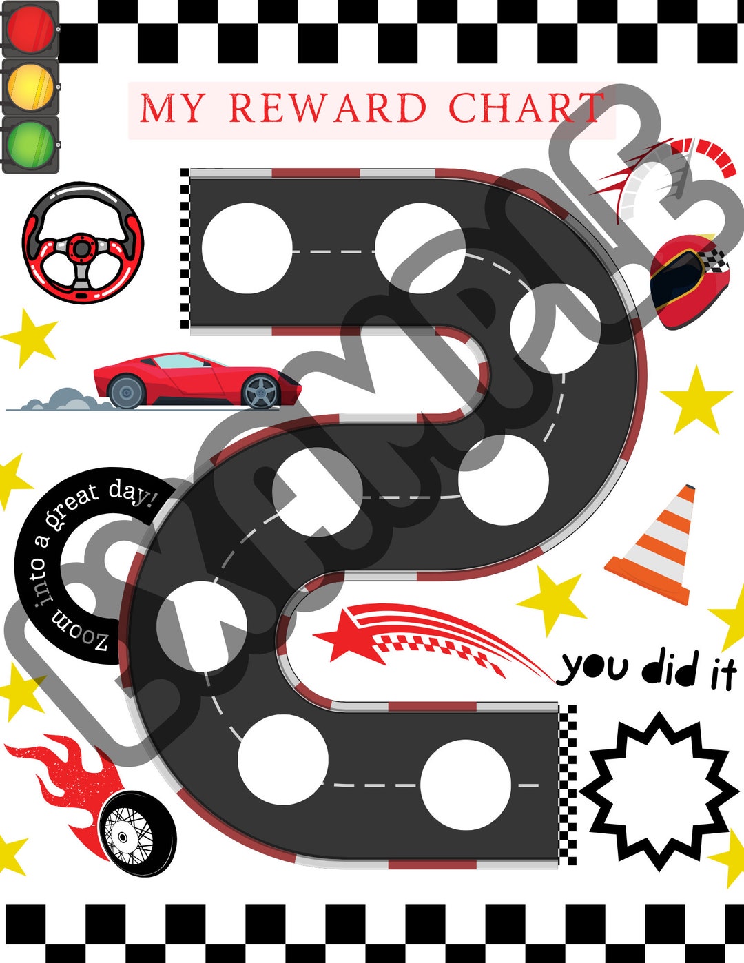 Race Reward Chart - Etsy