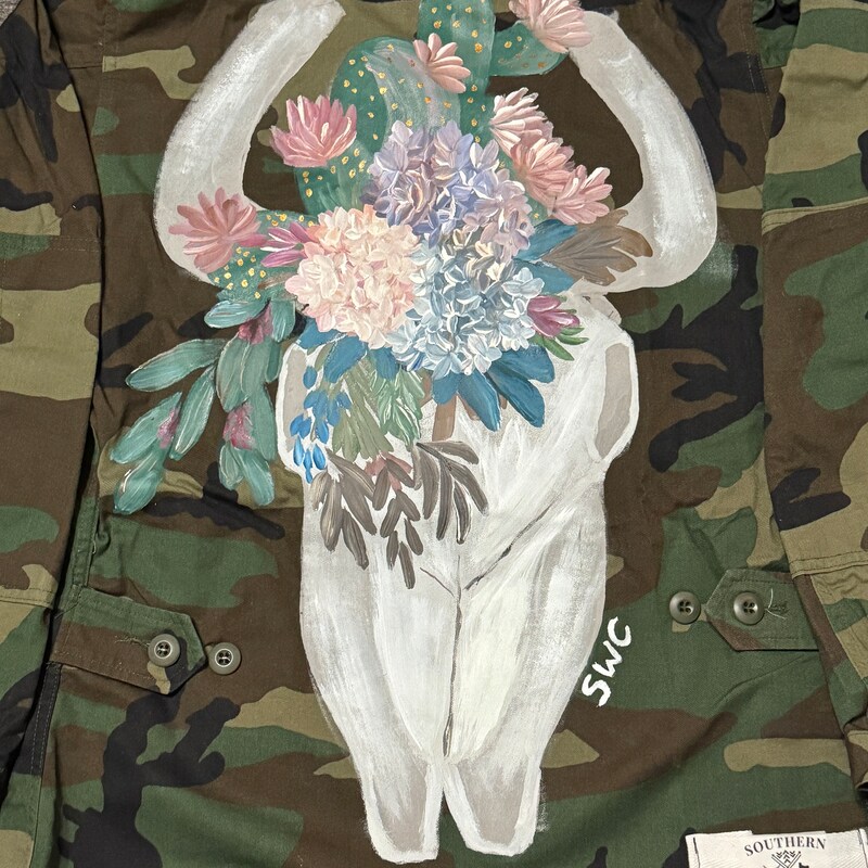 Painted Camo Jacket - Etsy