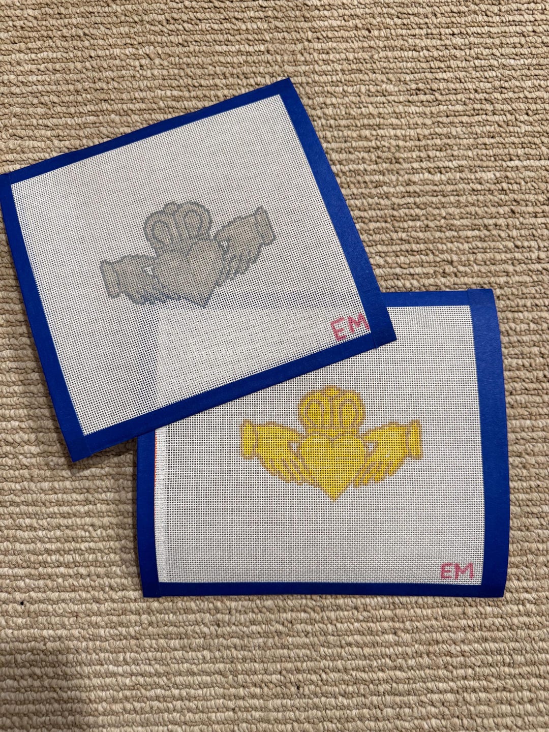 Irish Claddagh Ring, 18 Mesh Needlepoint Canvas - Etsy