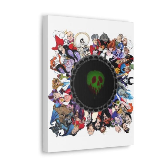 Disney Villains Painting on Canvas Ready to Hang - Etsy