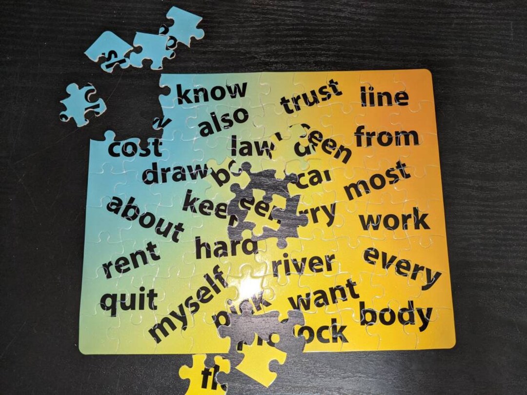 Rompecabezas de vocabulario de 2o grado - Etsy España