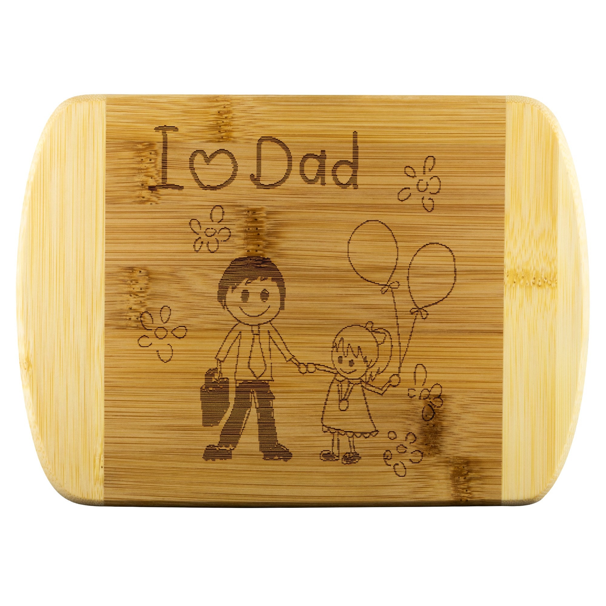 Kids Drawing Cutting Board for Dads Father's Day Cutting - Etsy