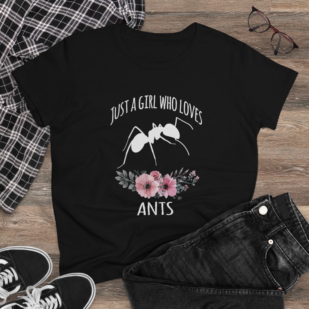 Just a Girl Who Loves Ants Shirt, Ant Lover T-shirt, Ant Keeping Gift ...