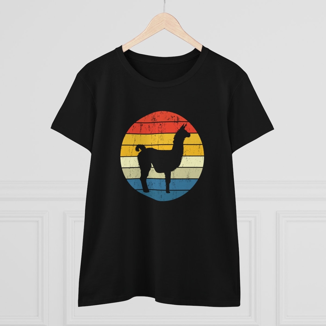 Vintage Llama Retro Sunset T-shirt Llama Lover T-shirt Gift - Etsy