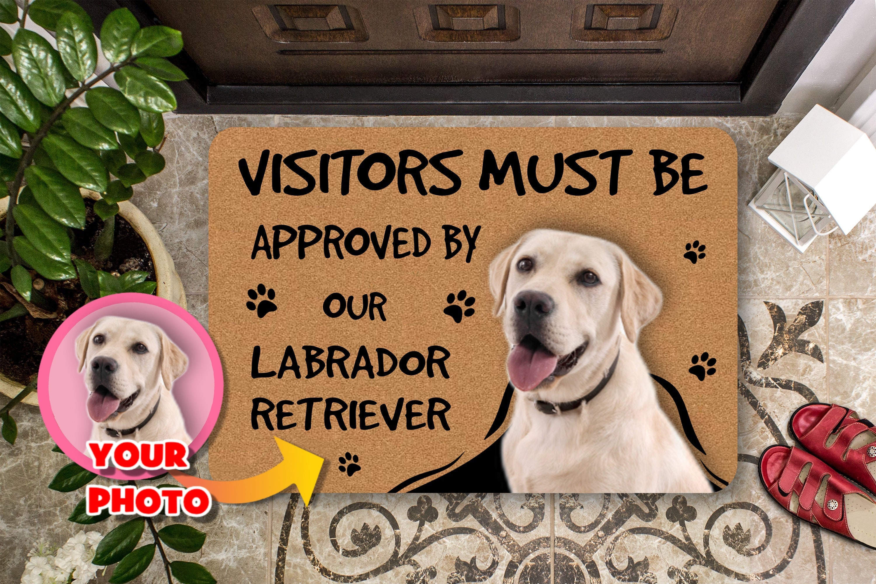 Personalized Labrador Retriever Doormat Custom Labrador - Etsy