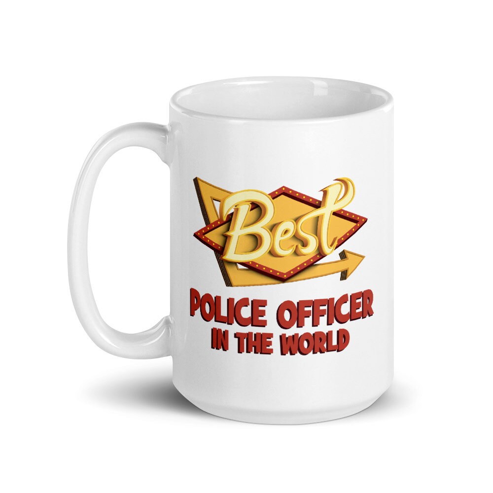 Personalized Police Officer Cartoon on Mug Custom Policeman - Etsy