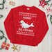 Beluga Ugly Christmas Sweater, Beluga Xmas Sweatshirt, Beluga Christmas ...