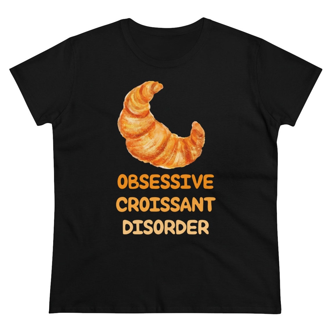 Funny Croissant Obsessive Disorder Croissant Humor T-shirt | Etsy