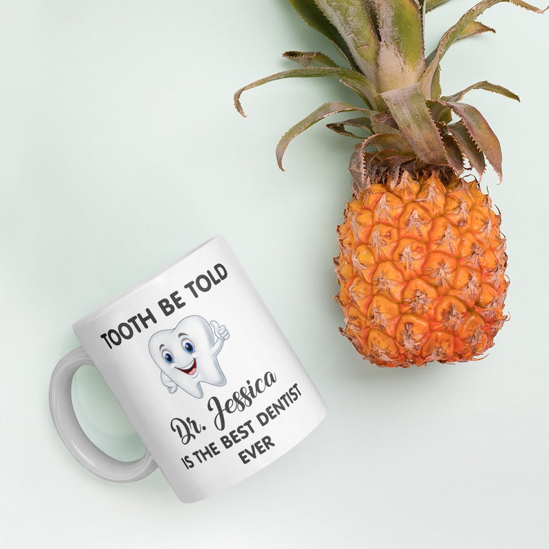 Tooth Be Told Funny Dentist Mug Custom Name Dental Gift | Etsy