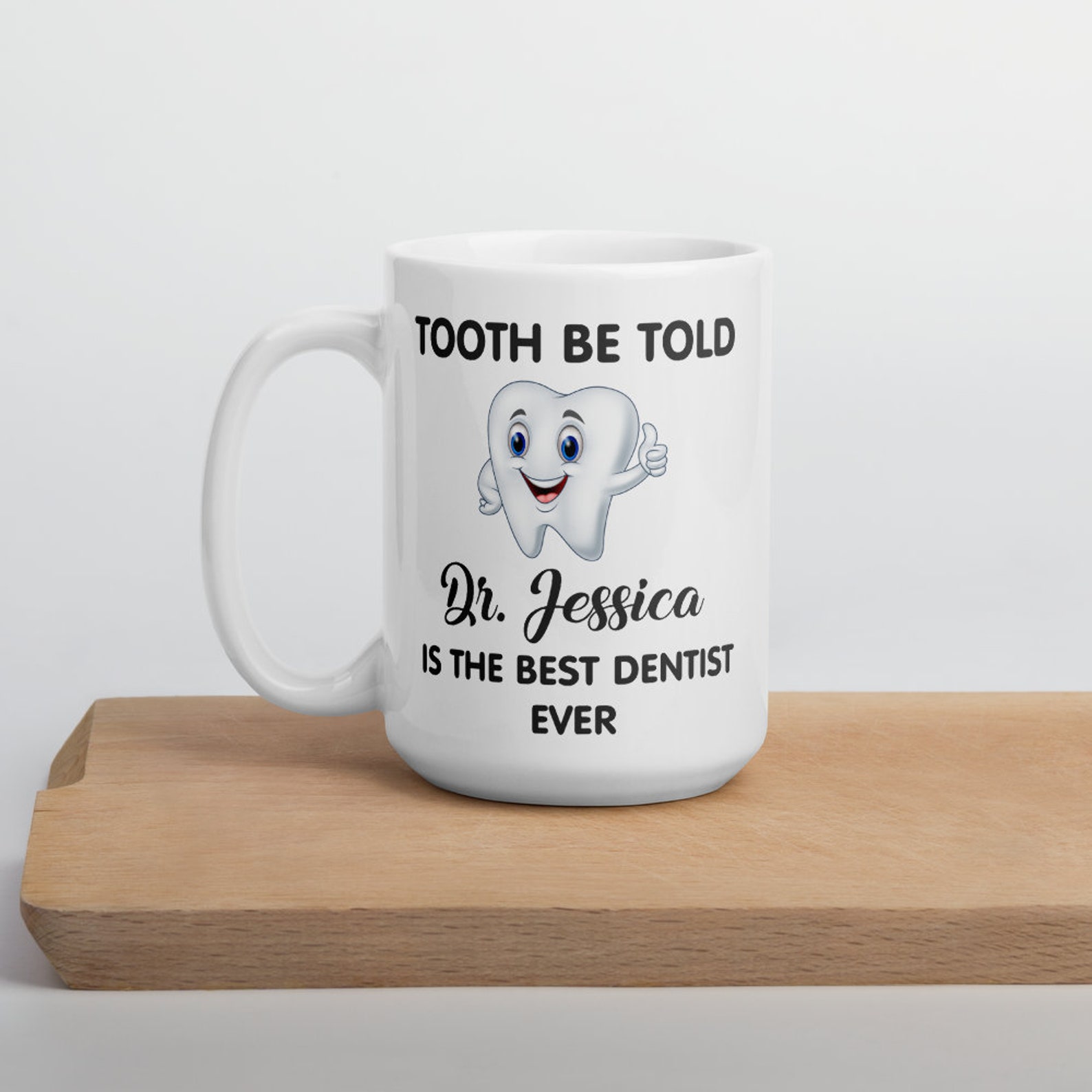 Tooth Be Told Funny Dentist Mug Custom Name Dental Gift | Etsy