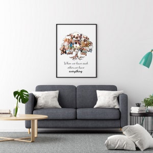 Custom Family Tree Picture Framed Poster, Personalized Family Photo ...