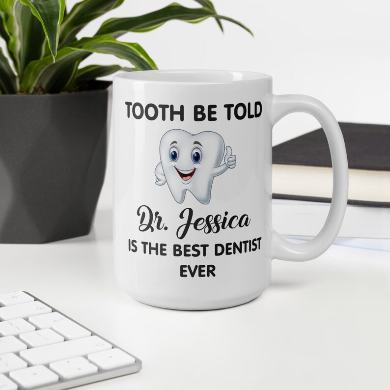 Tooth Be Told Funny Dentist Mug Custom Name Dental Gift | Etsy