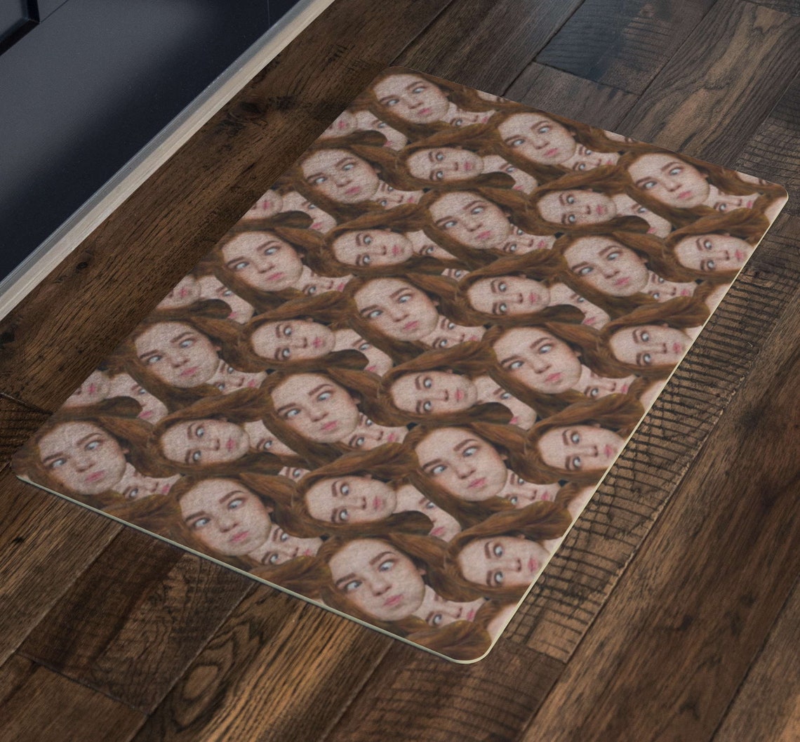 Personalized Funny Face Photo Doormat Put Your Face Picture | Etsy