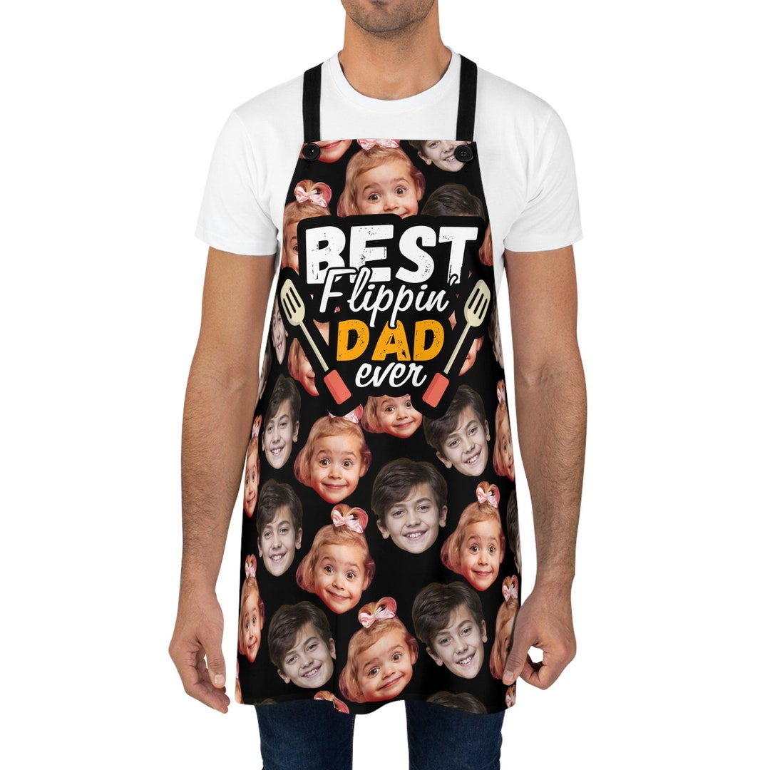 Custom Dad Apron With Kids' Photos, Personalized Father's Day Gift ...
