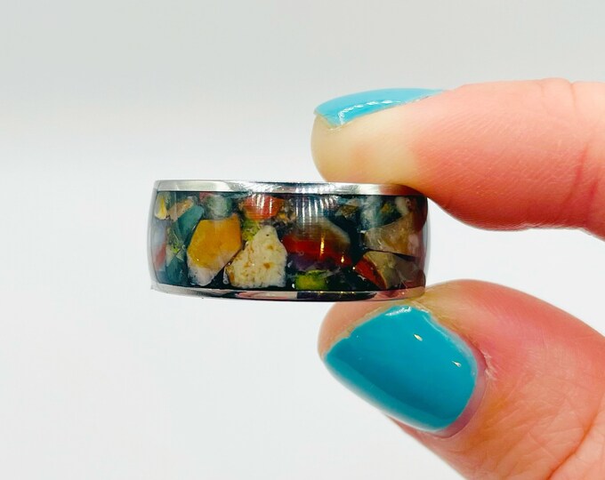 Dinosaur Coprolite Aka DUNG Inlay Ring Size: 12 - Etsy