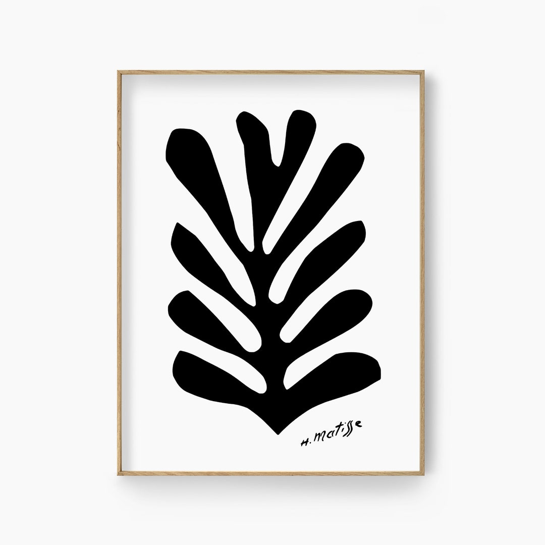 Matisse Leaf Wall Art Matisse Leaf Print Matisse Leaf Poster - Etsy