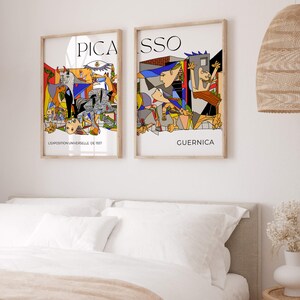 Colorful Picasso Poster, Guernica Art Prints, Picasso Famous Painting ...