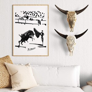 Pablo Picasso Bull Fight Print, Picasso Ink Drawing, Vintage Picasso ...