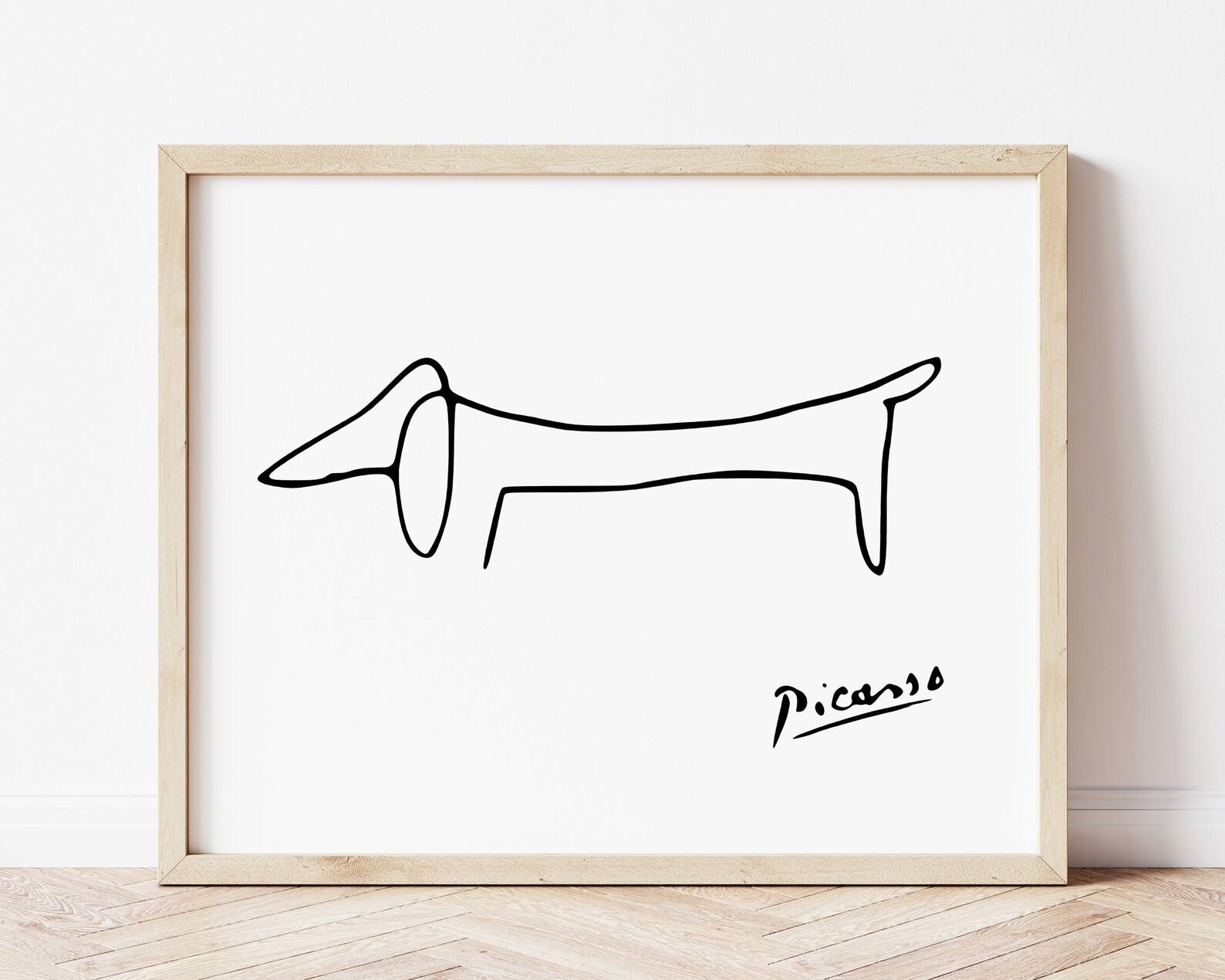 Picasso Dog Print Picasso Animal Art Picasso Line Drawing | Etsy