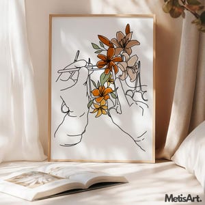 Get Well Wall Art Gift, Floral Surgeon Print, Operating Room Art ...