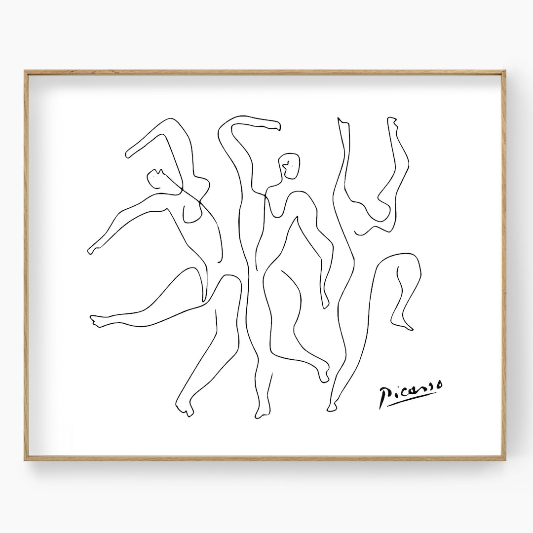 Picasso Line Drawing Print Picasso Print Line Art Picasso - Etsy