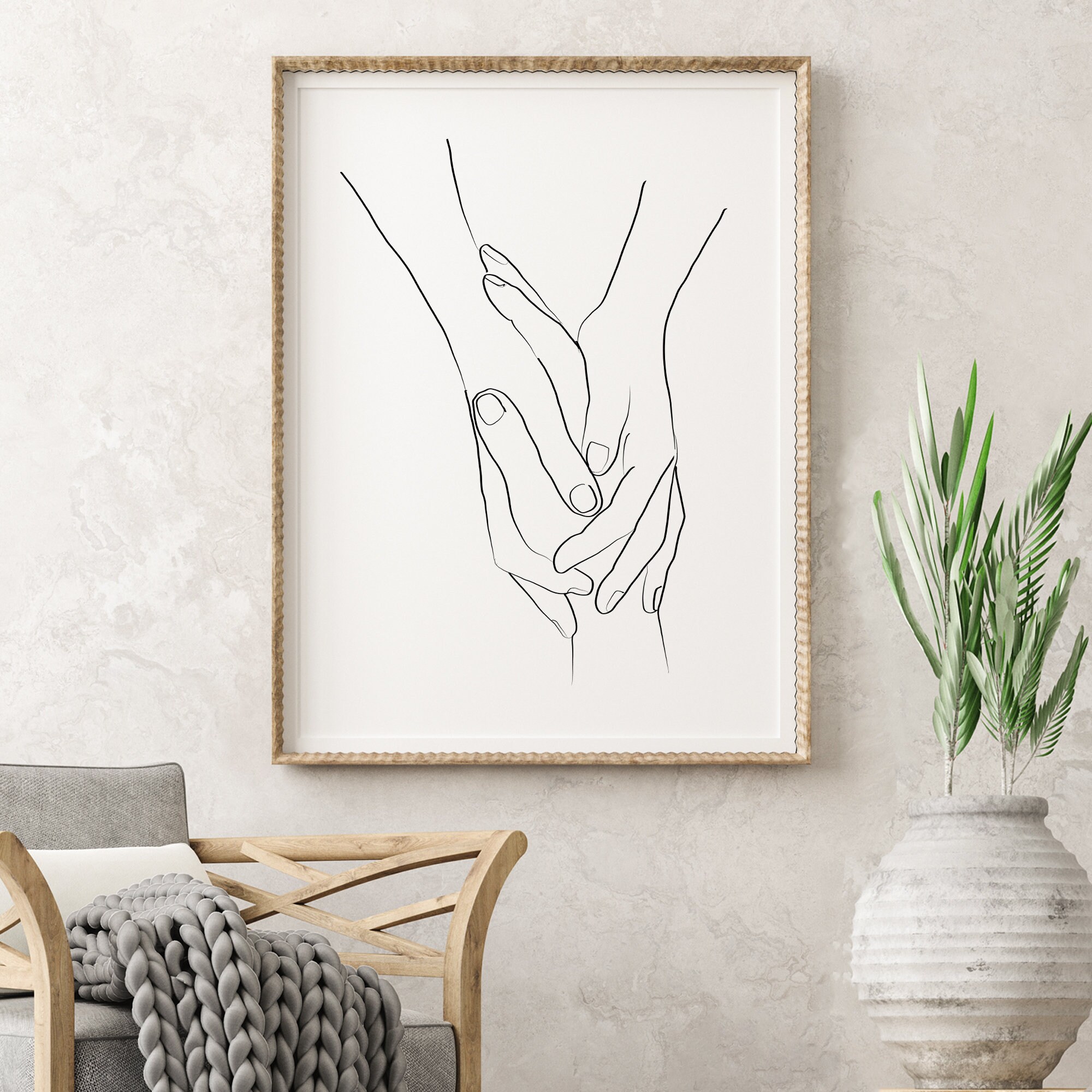 Woman Hands Print Hands Line Art Printable Abstract Hands - Etsy