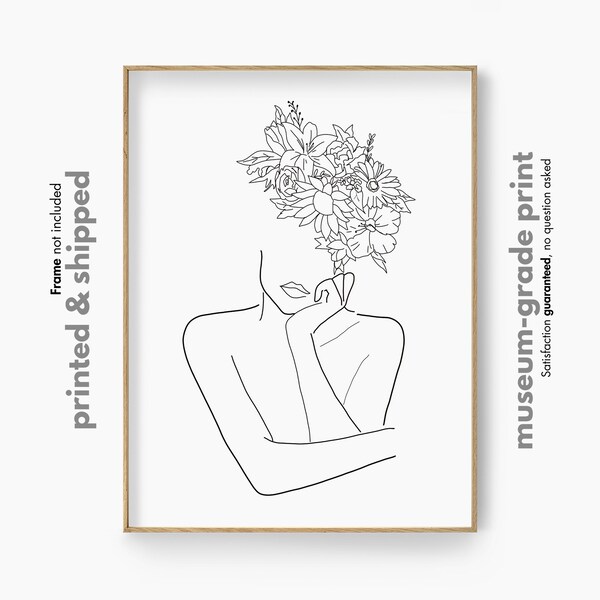 Female Line Drawing - Etsy