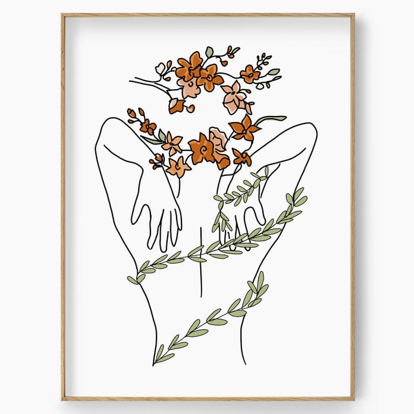 Naked Female Body Sketch Etsy