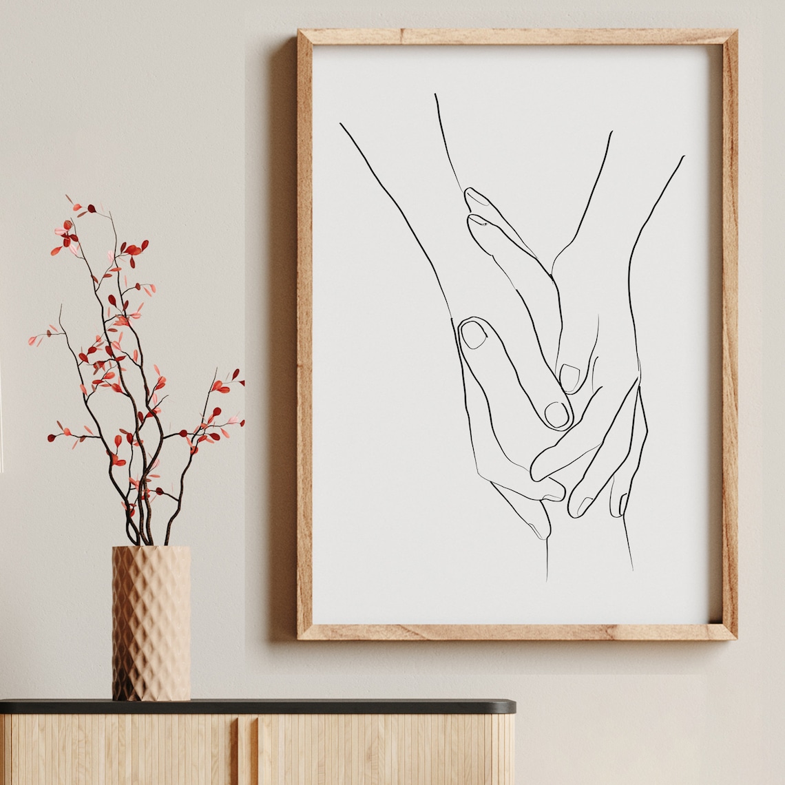 Woman Hands Print Hands Line Art Printable Abstract Hands | Etsy