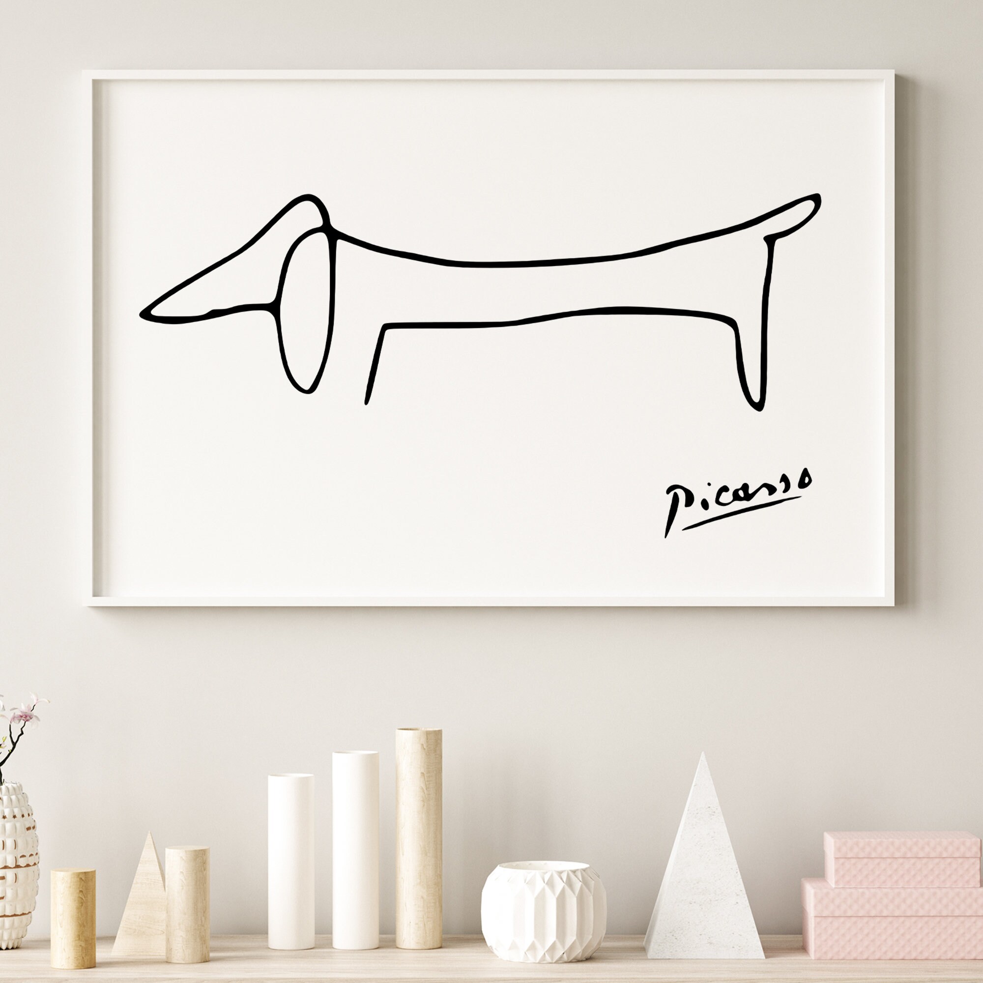 Picasso Dog Print Picasso Animal Art Picasso Line Drawing - Etsy Australia