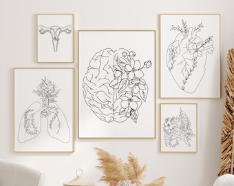 Floral Anatomy Art - Etsy