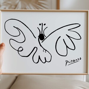 Pablo Picasso Butterfly Wall Art, Picasso Butterfly Print, Picasso ...