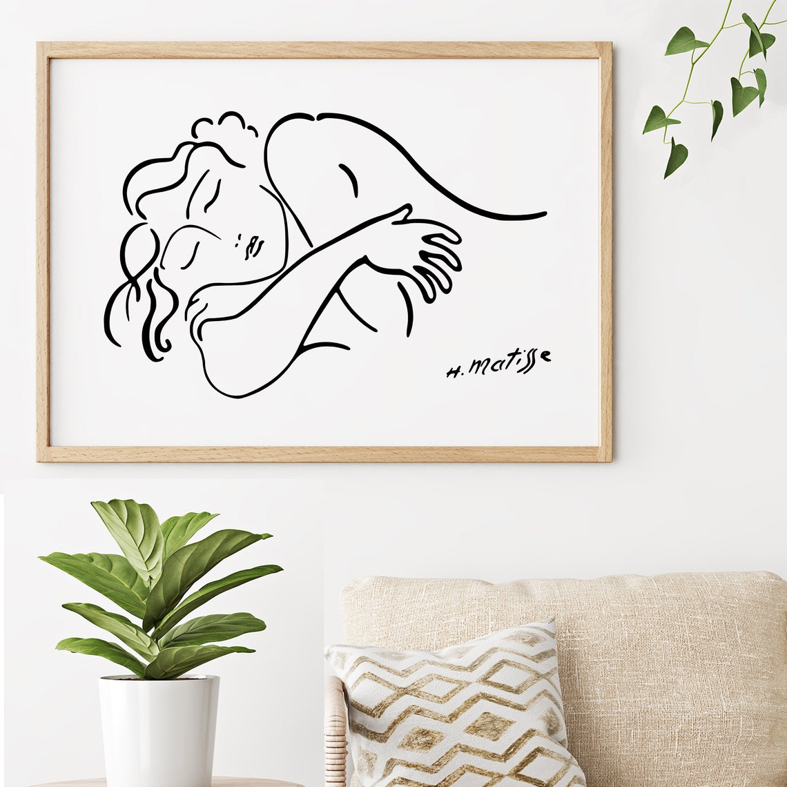Matisse Woman Wall Art Abstract Matisse Woman Poster Woman - Etsy