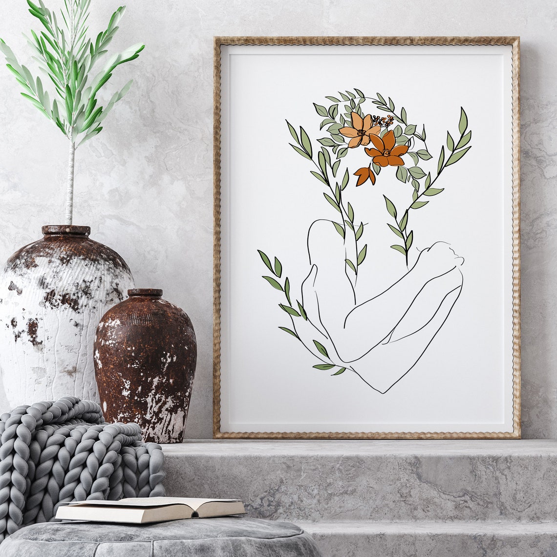 Abstract Woman Wall Art Woman Line Drawing Line Art Woman - Etsy