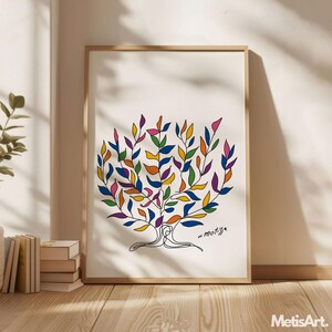 Colorful Matisse Tree Art Print, Henri Matisse Wall Art, Rainbow ...