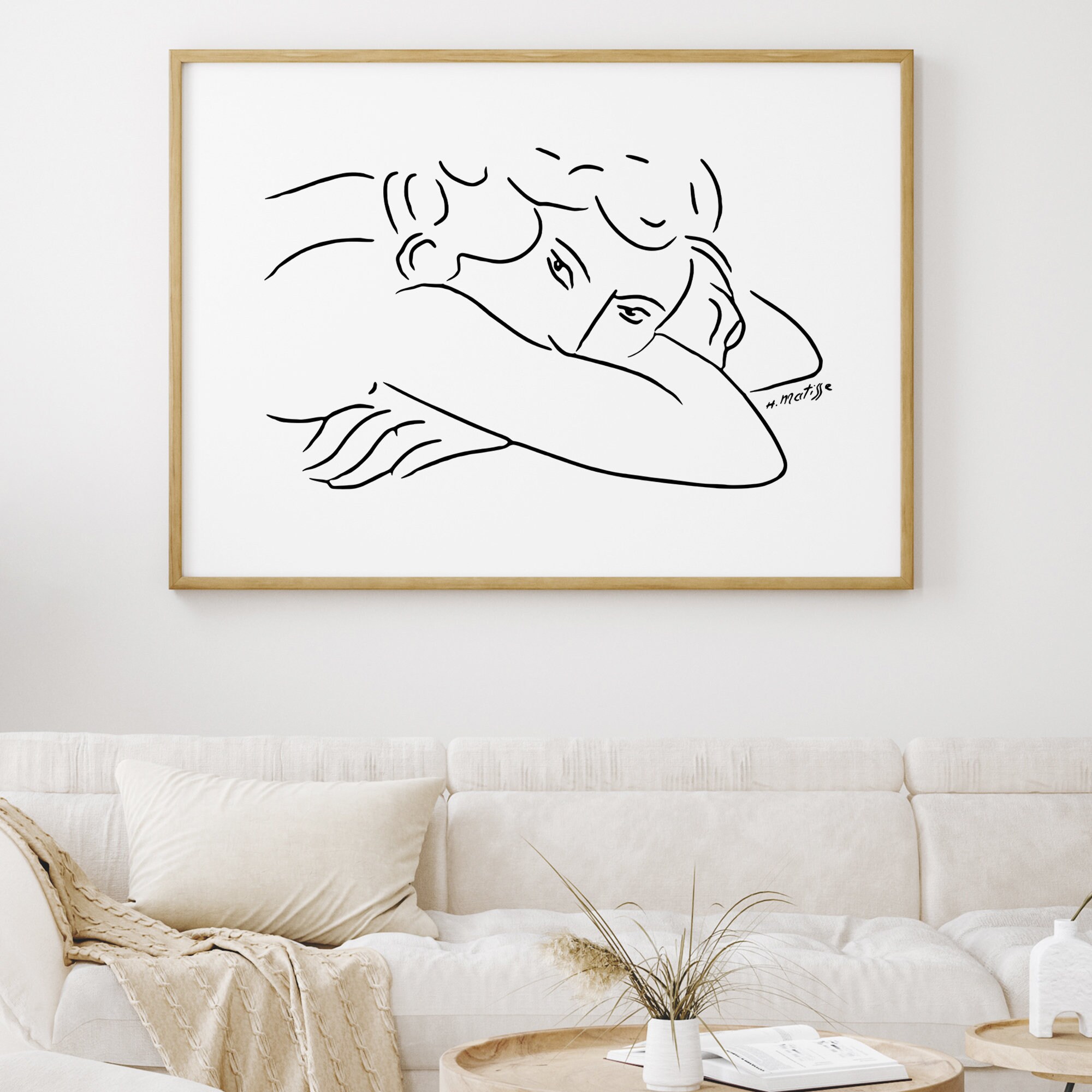 Matisse Woman Line Art Matisse Woman Sketch Matisse Line - Etsy