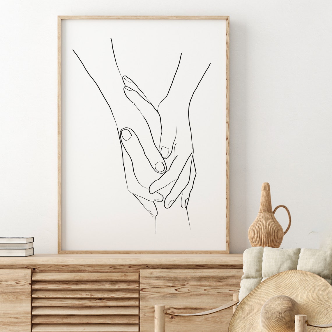 Woman Hands Print Hands Line Art Printable Abstract Hands - Etsy