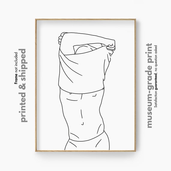 Male Body Outline Drawing