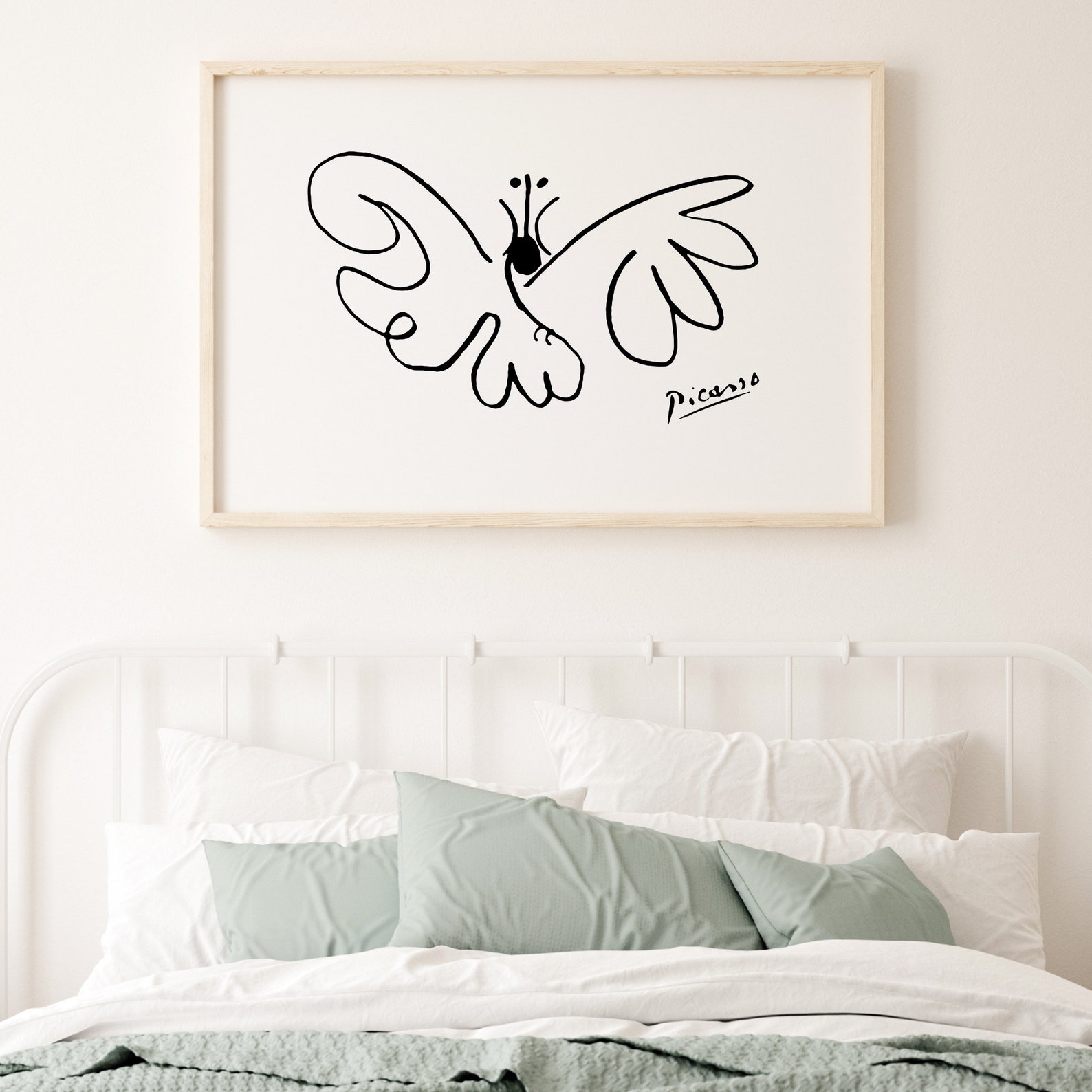 Pablo Picasso Butterfly Wall Art Picasso Butterfly Print - Etsy