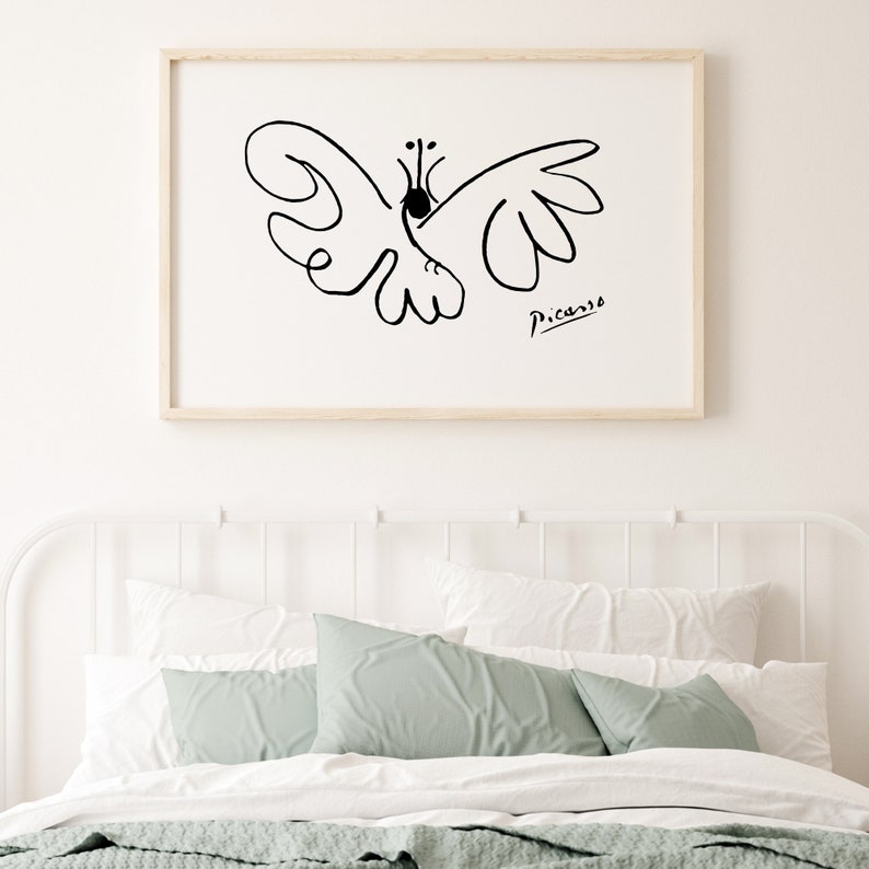 Pablo Picasso Butterfly Wall Art Picasso Butterfly Print - Etsy