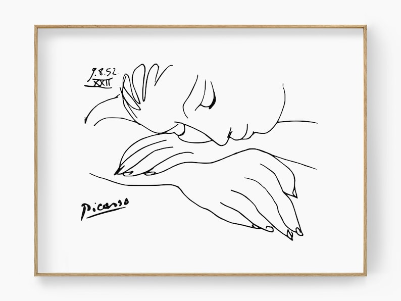 Picasso Sleeping Woman Wall Art Pablo Picasso Print Picasso - Etsy