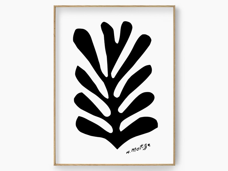 Matisse Leaf Wall Art Matisse Leaf Print Matisse Leaf Poster - Etsy