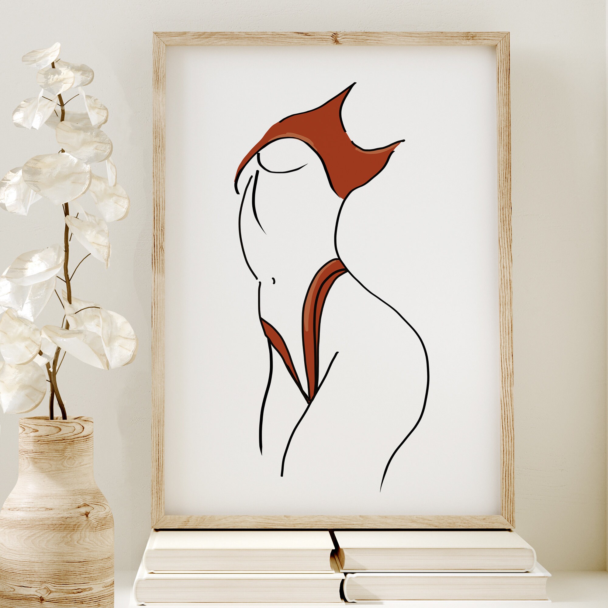 Woman Body Line Art Female Line Art Poster Woman Sketch Art | Etsy