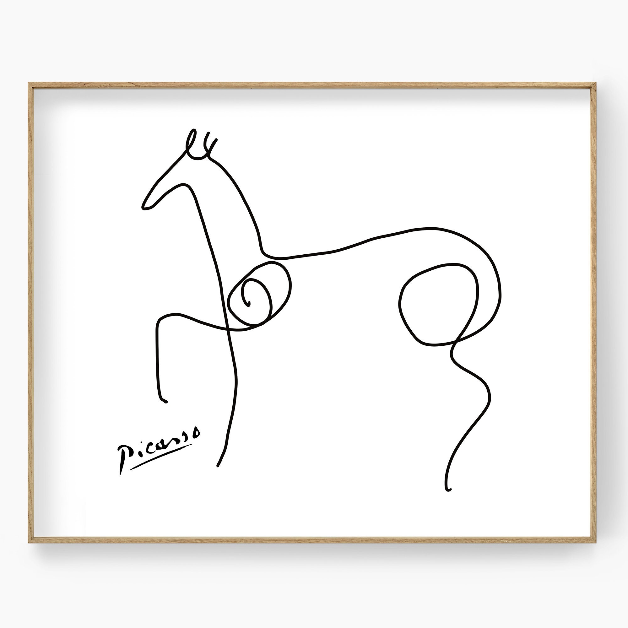 Picasso Line Drawings Horse