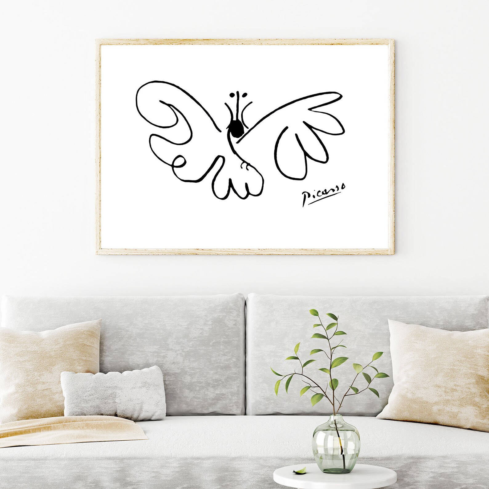 Pablo Picasso Butterfly Wall Art Picasso Butterfly Print | Etsy