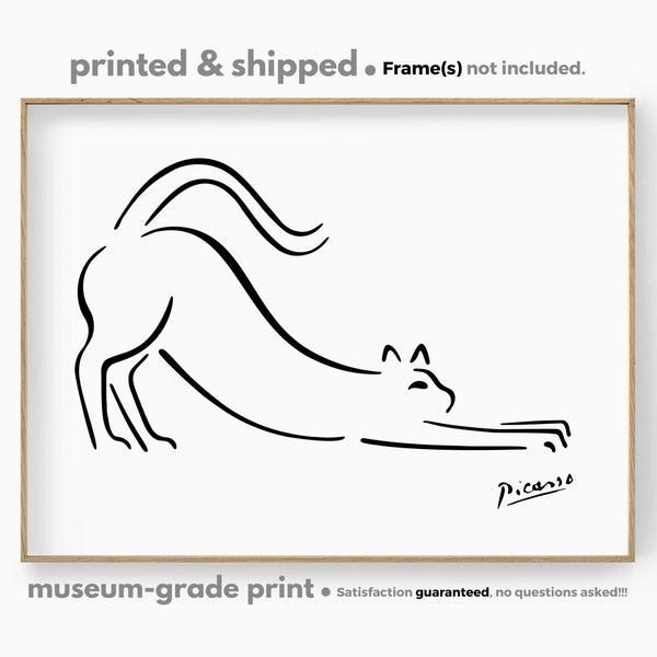 Picasso Cat - Etsy