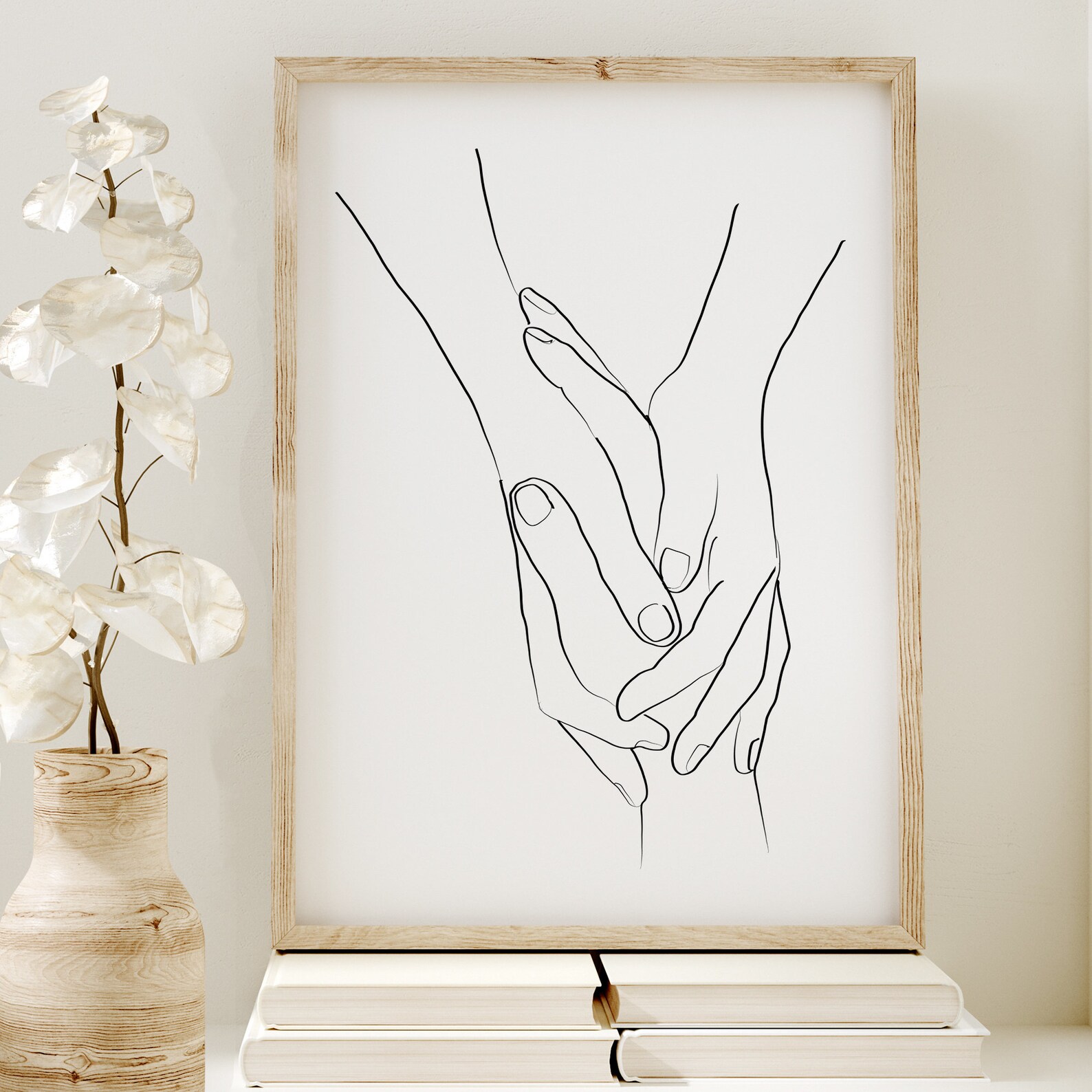 Woman Hands Print Hands Line Art Printable Abstract Hands | Etsy