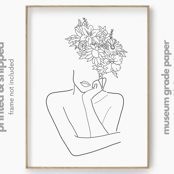 Female Line Drawing - Etsy
