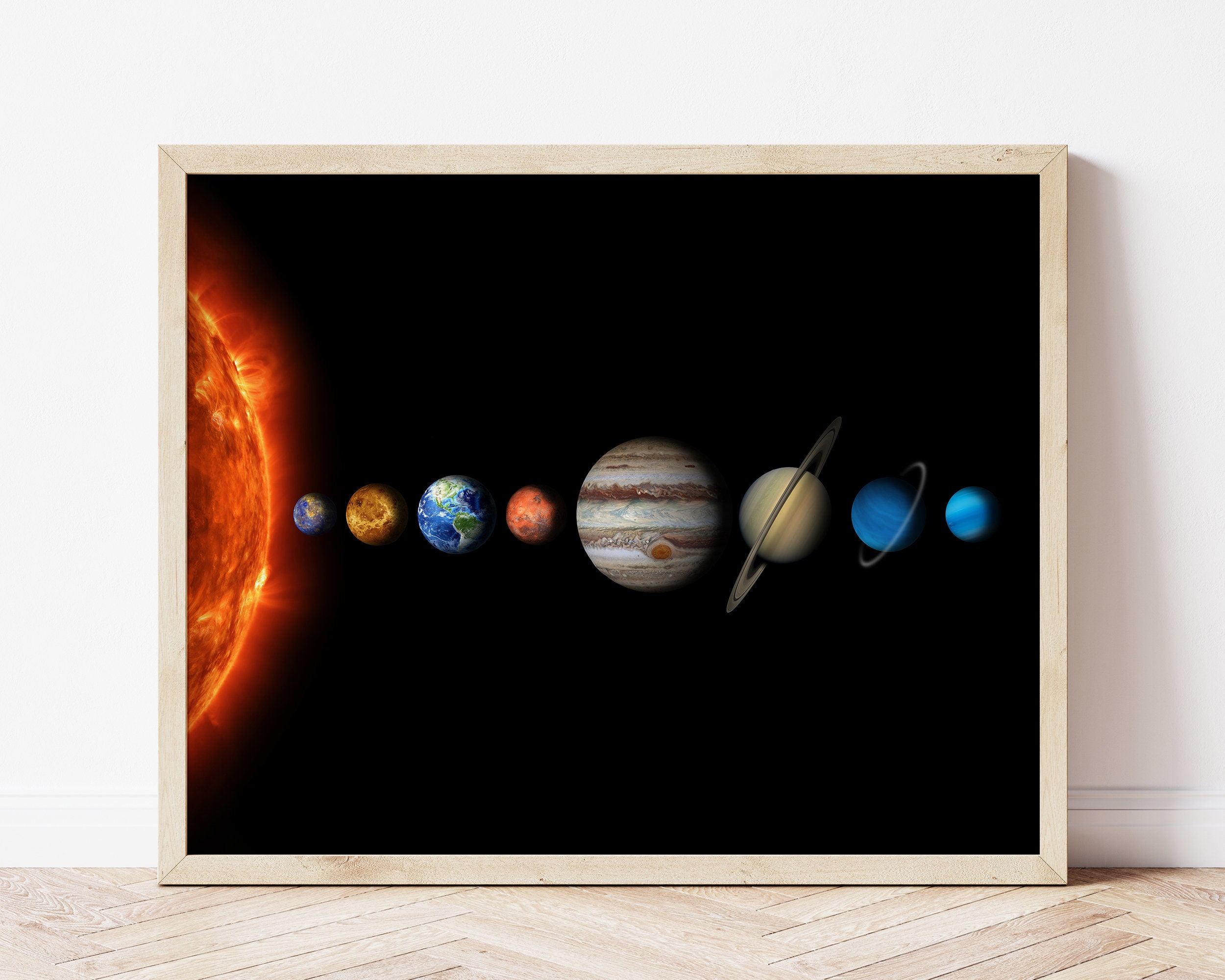 Prints Art & Collectibles Outer Space Classroom Decor Solar System ...
