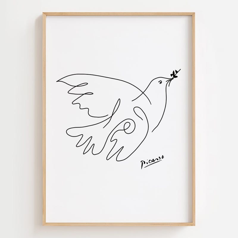 Picasso Line Drawing - Etsy